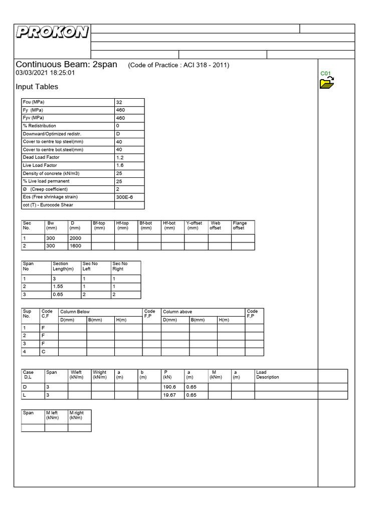 Prokon - FB1 | PDF | Beam (Structure) | Materials Science