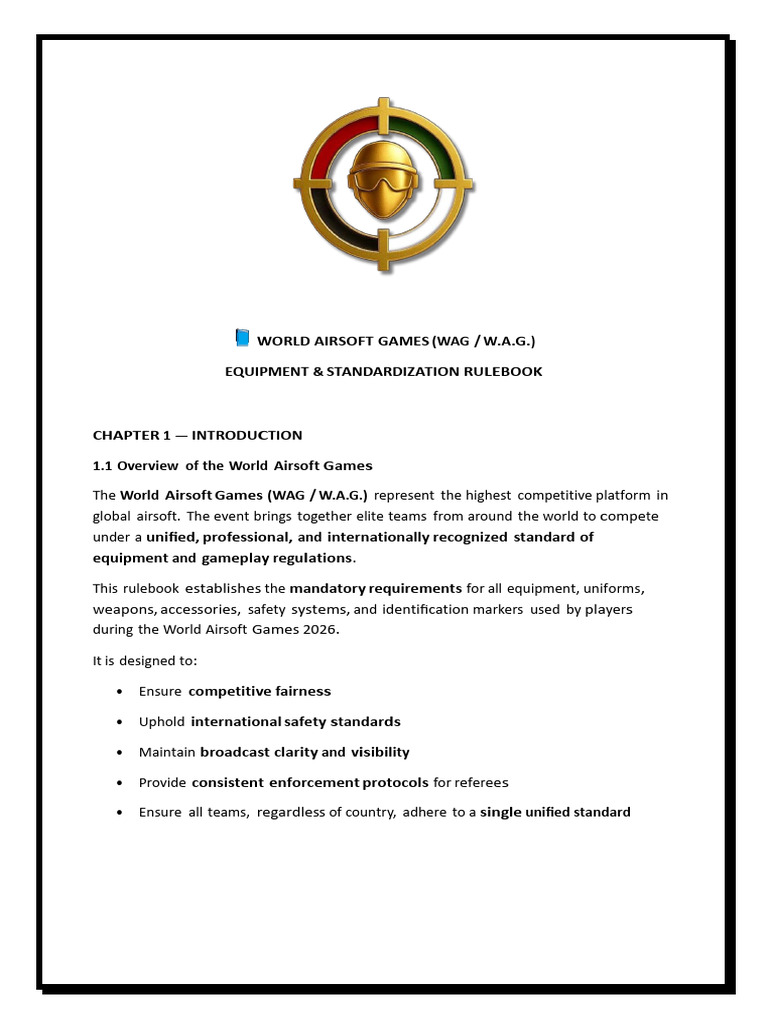 WAG Tactical Rules | PDF