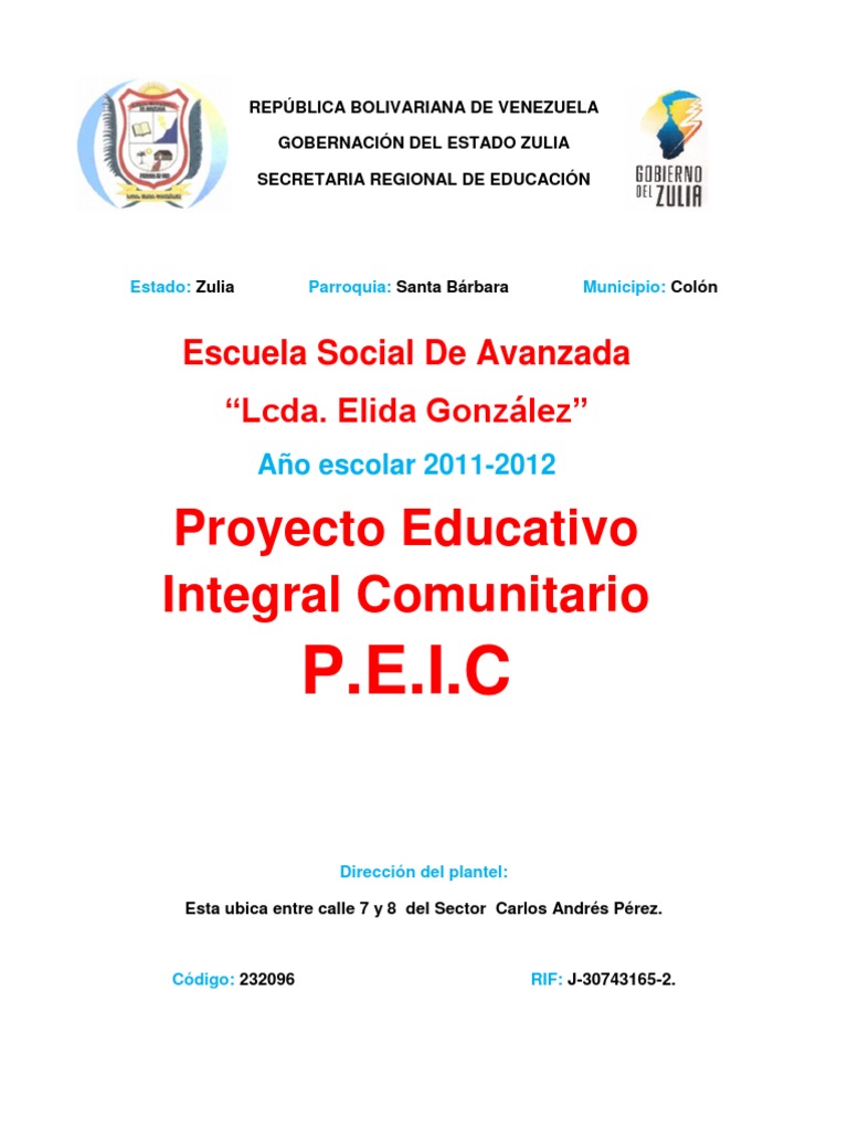 E.S.A. Lcda. Elida Gonzalez | PDF | Comunidad | Jardín de infancia