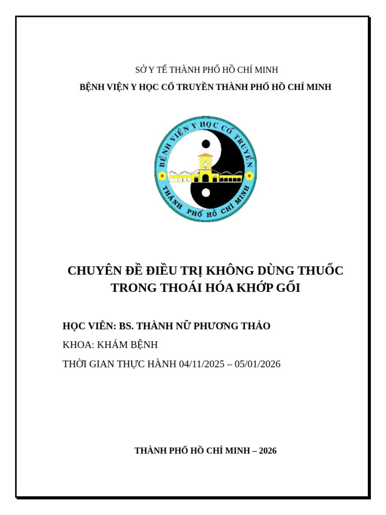 BS.THANH NU PHUONG THAO-KHOA KHAM BENH | PDF