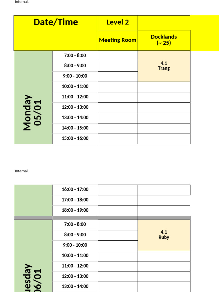 FSWHCM Master Schedule - JAN2026 | PDF | Business | Computing