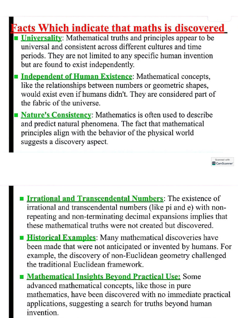 Is Math Discovered or Invented | PDF