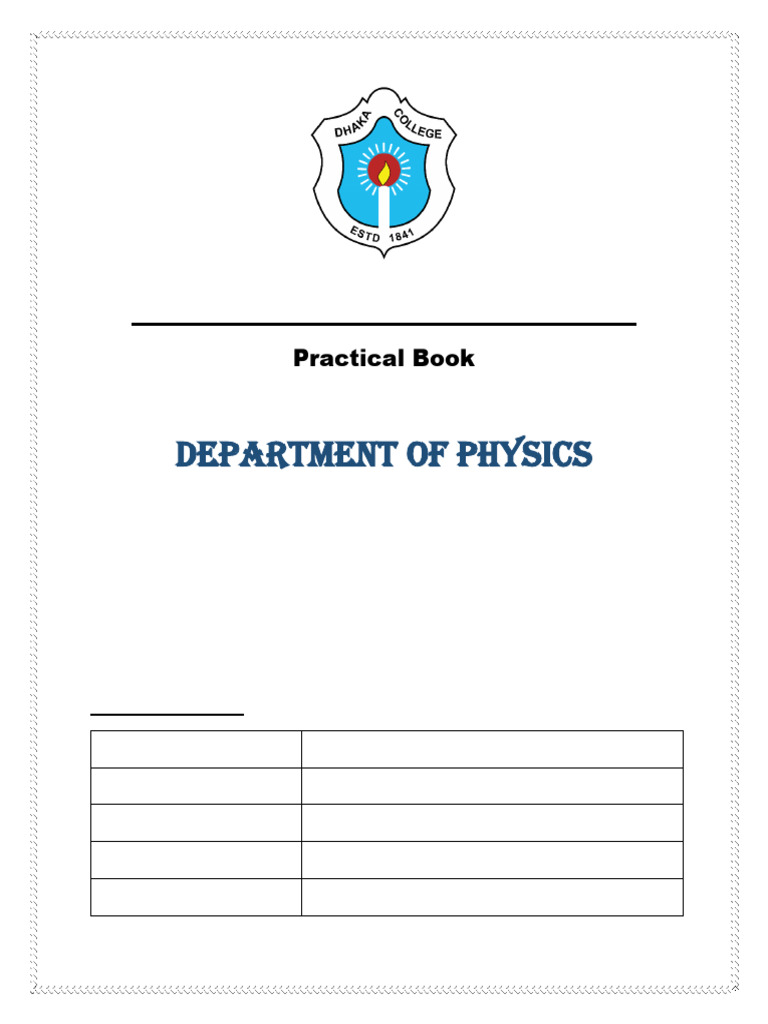 Practical Cover Page | PDF
