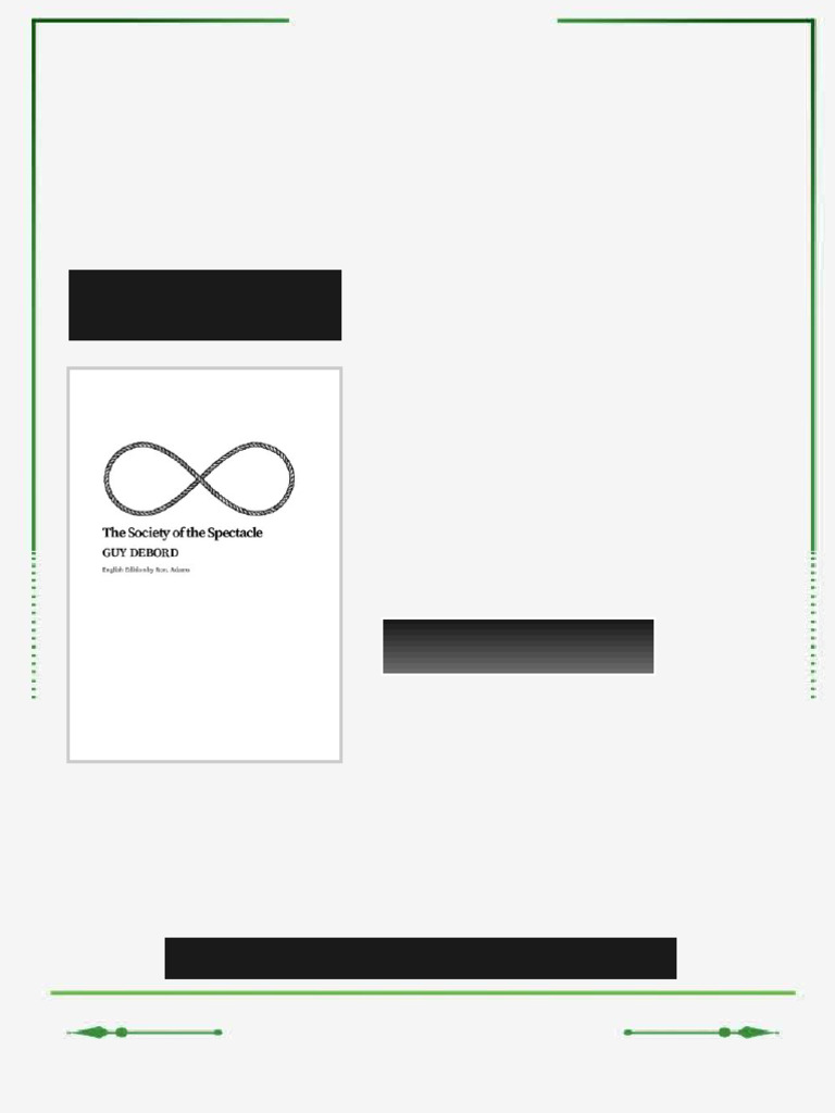 The Society of the Spectacle First Edition Guy Debord eBook manual ...