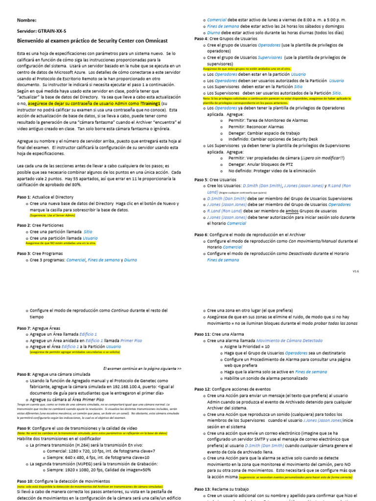 ES-Practical OTC - GATE Server v1.6 | PDF | Servidor (Computación ...