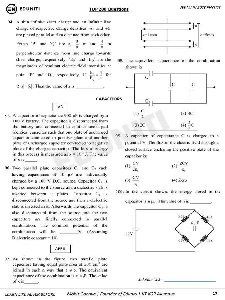 Challenge 1_Top 200 Questions of JEE Main 2023 Physics-pages-3 | PDF | Recruitment | Science ...