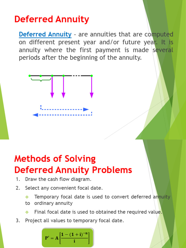 Deffered Annuity and Perpetuity | PDF | Interest | Investing