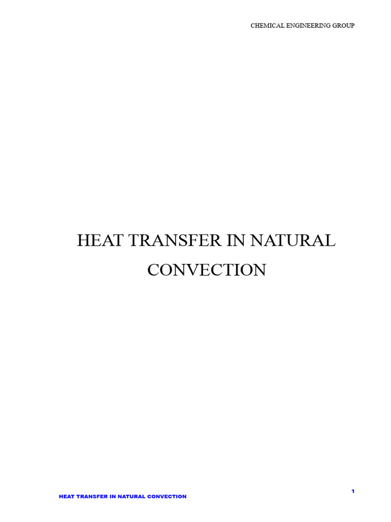 Natural Convection | PDF | Heat Transfer | Convection