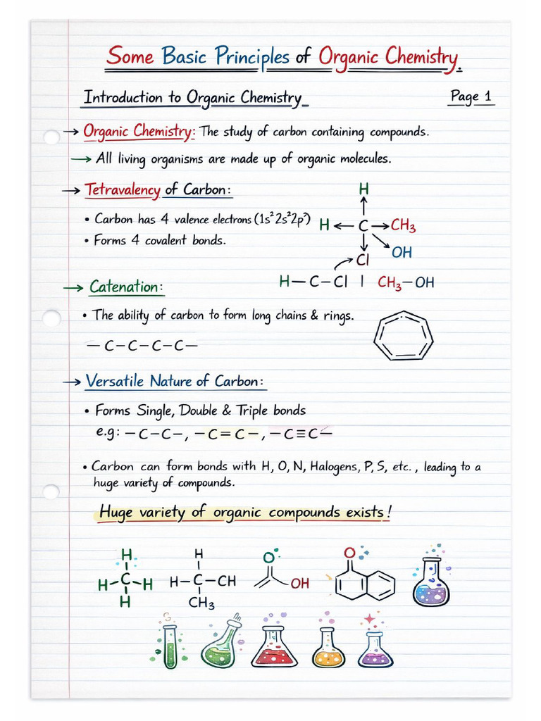 Some Basic Principles of Organic Chemistry | PDF