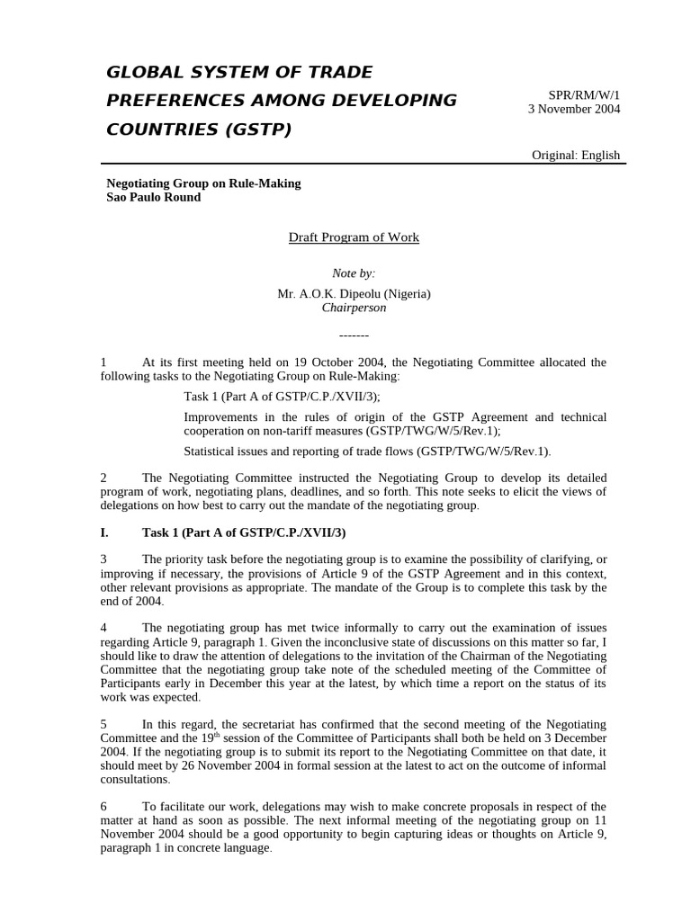 Work Program | PDF