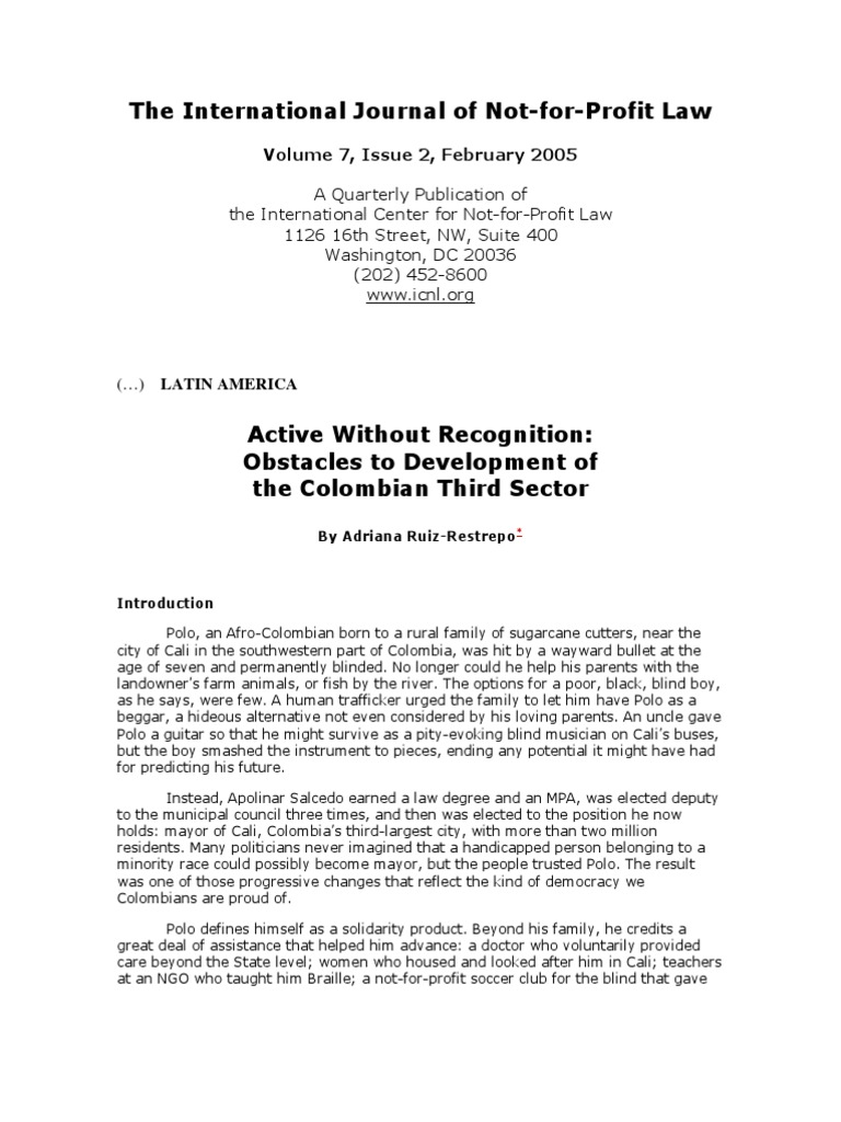 Active Without Recognition | PDF | Non Governmental Organization ...