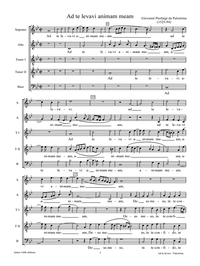 9 Ad Te Levavi | PDF