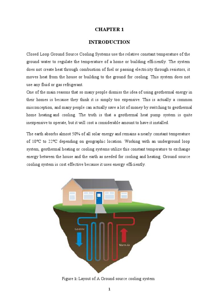 Ground Source Cooling System Report | PDF | Coolant | Radiator