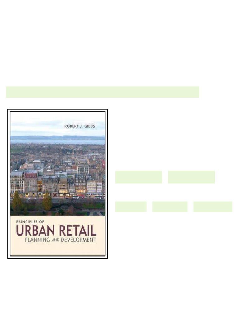 Principles of Urban Retail Planning and Development Robert Gibbs ...