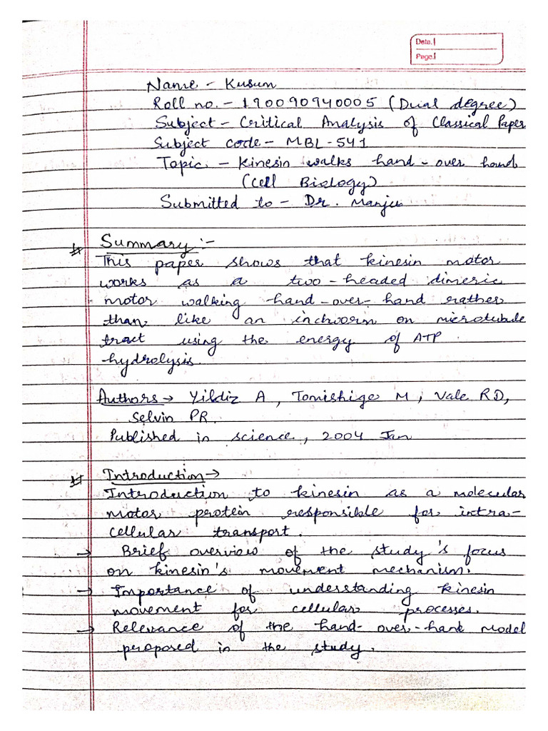 Research Analysis Handwritten Notes | PDF