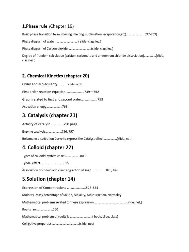 Chemistry Phase Transitions & Kinetics Guide | PDF