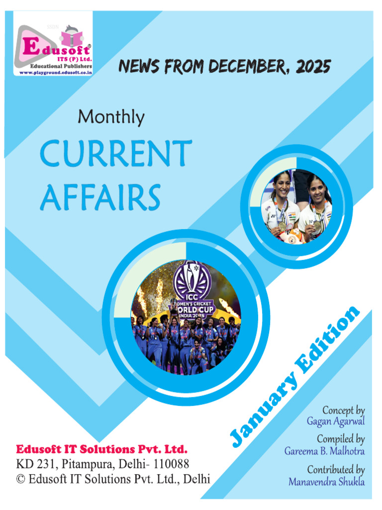 Current Affairs Jan 2026 | PDF