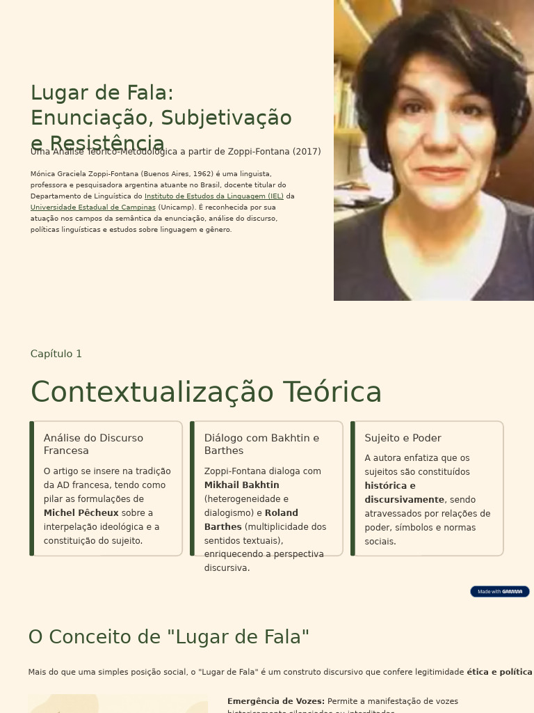 Lugar de Fala Enunciacao Subjetivacao e Resistencia (1) | PDF ...