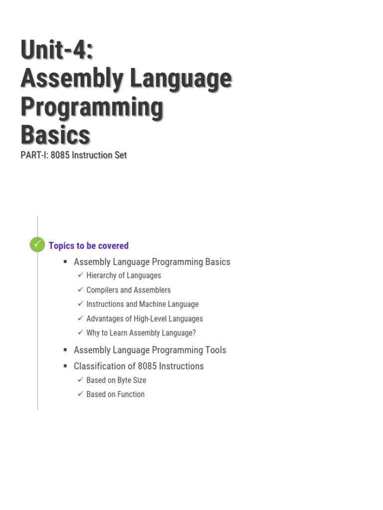 Chapter 4 | PDF | Assembly Language | Computer Program