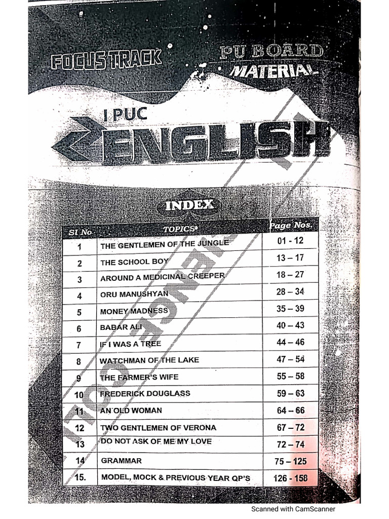 First PUC Notes | PDF