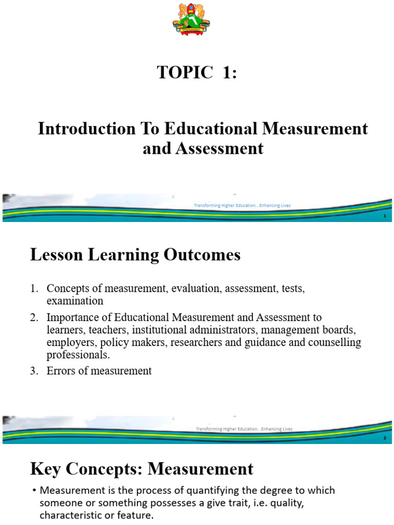 Educational Measurement and Assessment Guide | PDF | Educational ...
