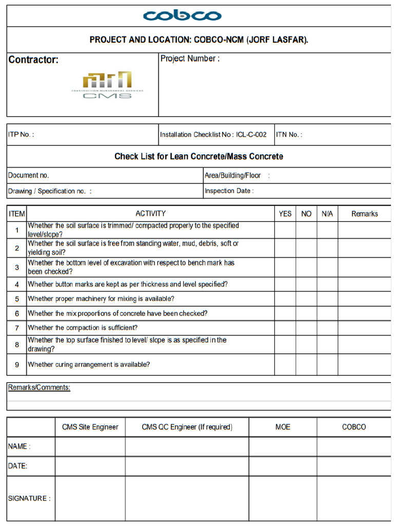 Icl c 002 Lean Mass Concrete | PDF