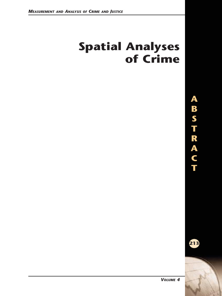 Spatial Crime Analysis Methods | PDF | Vector Autoregression | Spatial ...