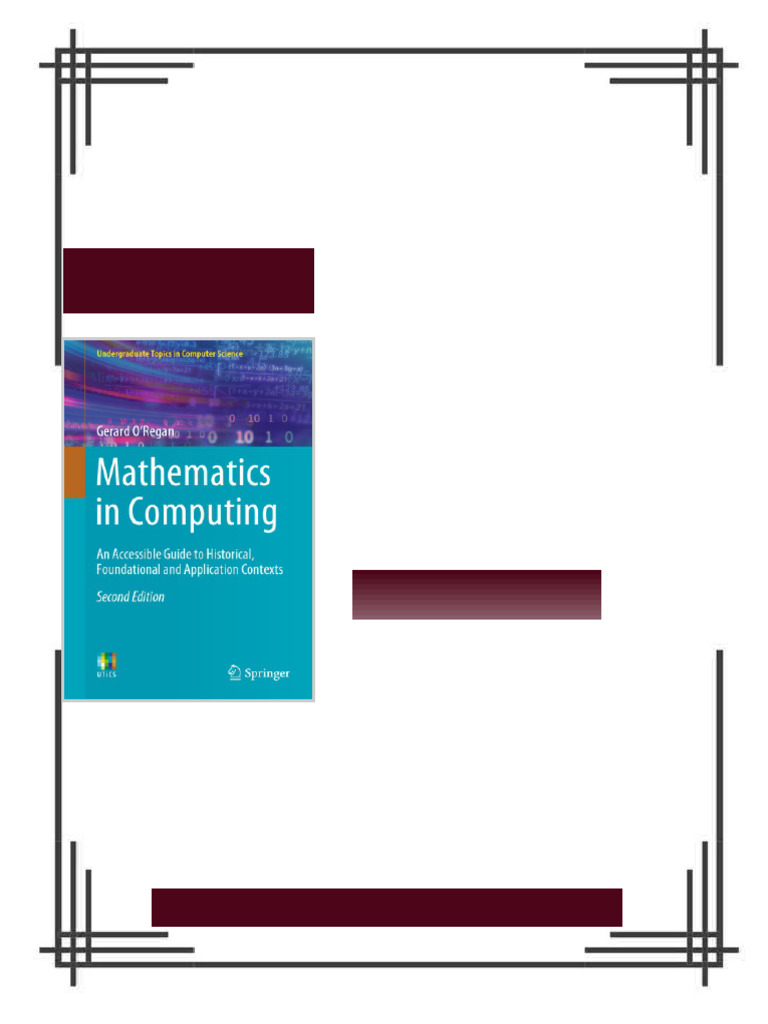 Mathematics in computing 2nd Edition O'Regan G eBook vintage edition pdf | PDF | Mathematical ...