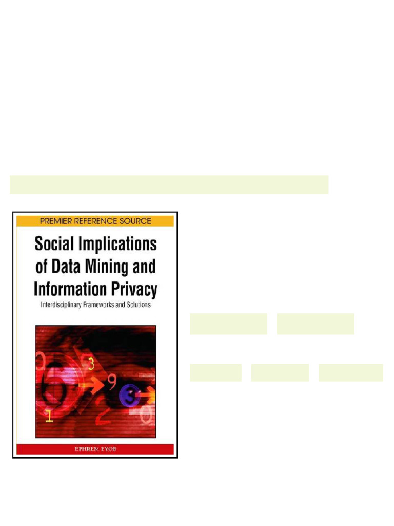 Social Implications of Data Mining and Information Privacy ...