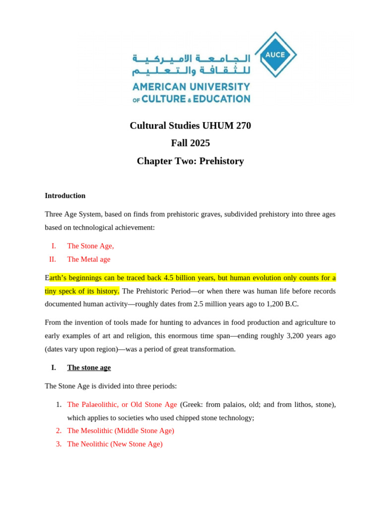 Culture | PDF | Paleolithic | Stone Age