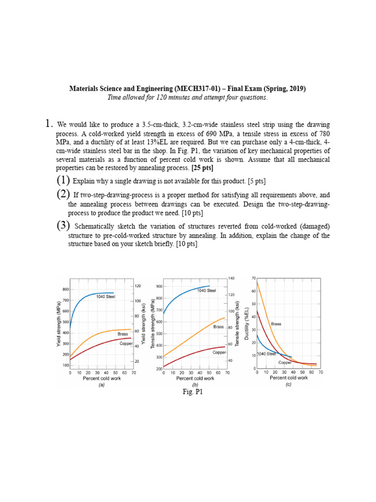 Final Exam 2019_Final (1) | PDF | Physical Chemistry | Continuum Mechanics