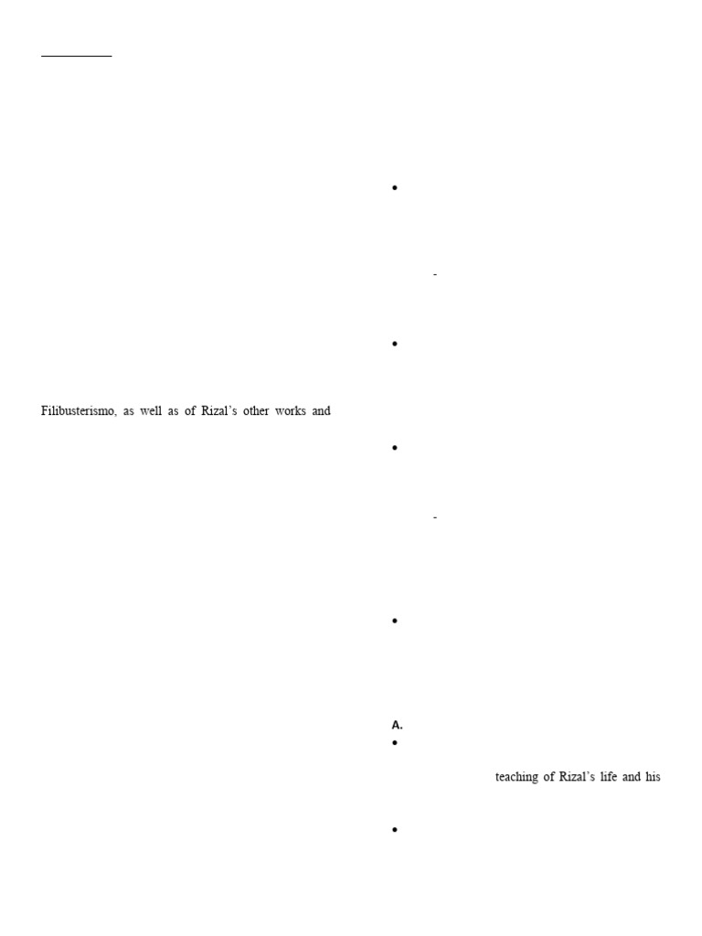 RIZL_Complete Course Reviewer | PDF | Philippines