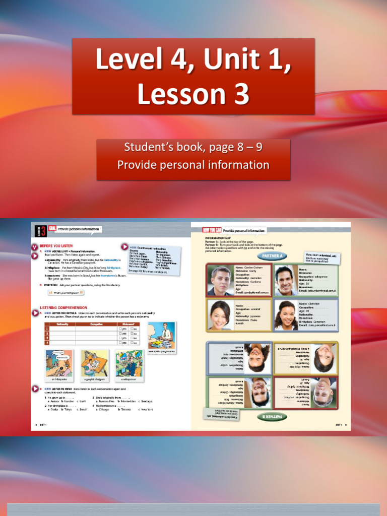 Personal Information Vocabulary Guide | PDF | Japanese Language