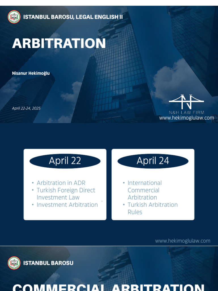 20250424 - Commercial Arbitration - NH | PDF | Arbitration | Arbitral Tribunal