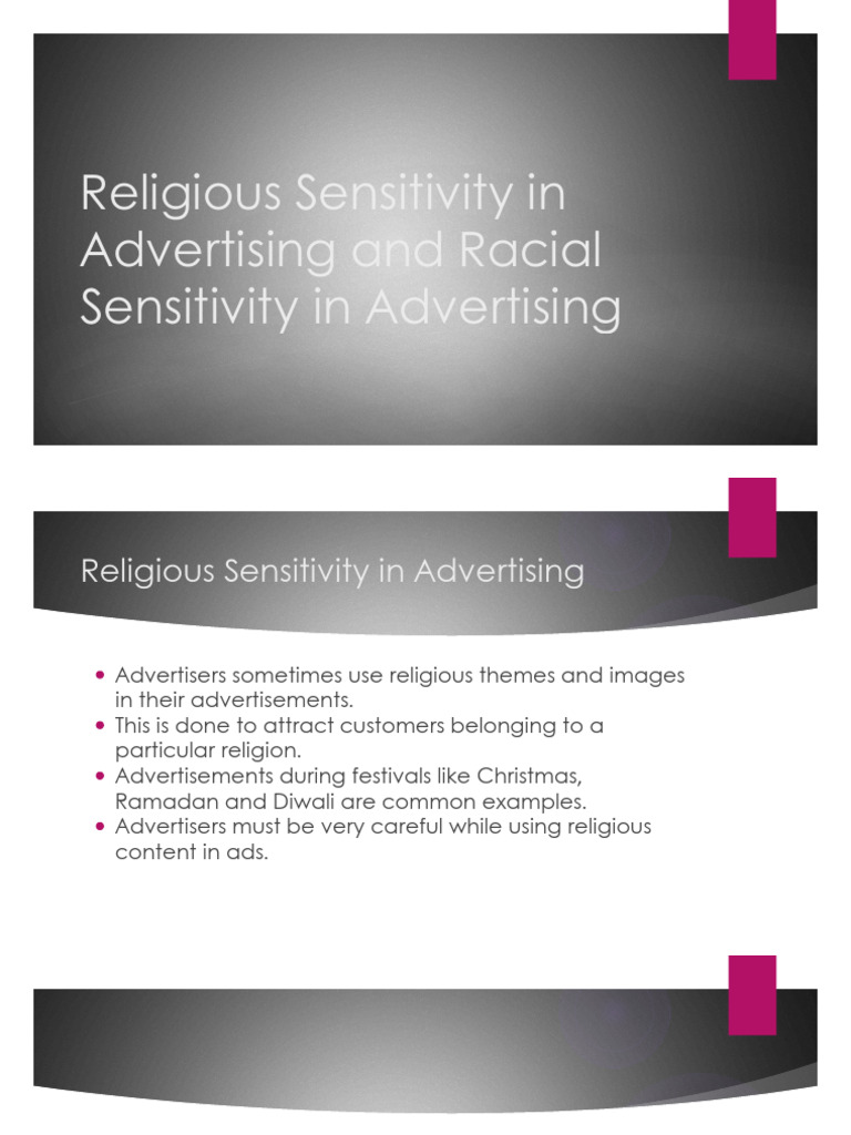 Religious and Racial Sensitivity in Ads | PDF