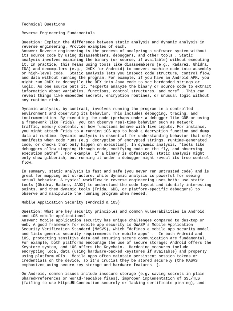 Static vs Dynamic Analysis in Reverse Engineering | PDF | Android ...