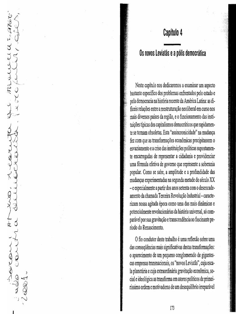 A8!13!11 BORON Os Novos Leviatas e a Polis Democratica | PDF