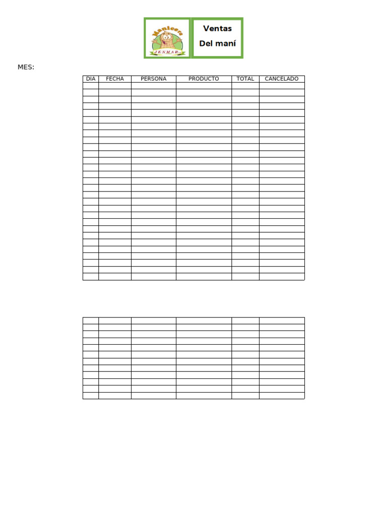 Formato Para La Venta | PDF