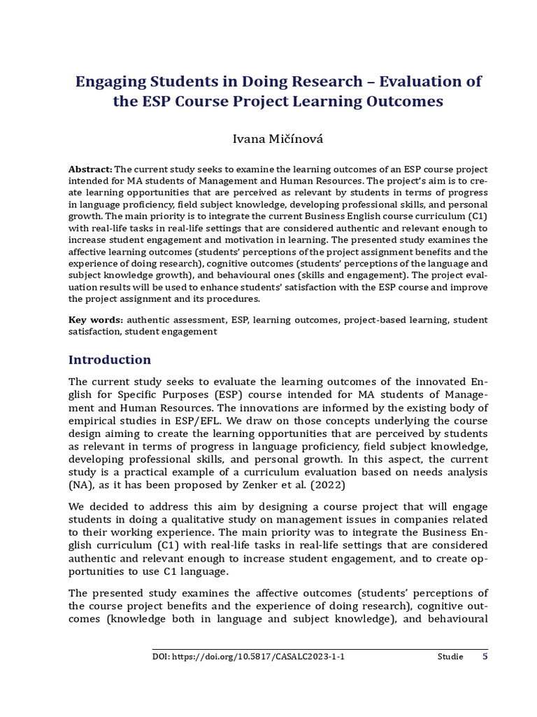 33766-Text článku-61793-1-10-20231203 | PDF | Learning | Teachers