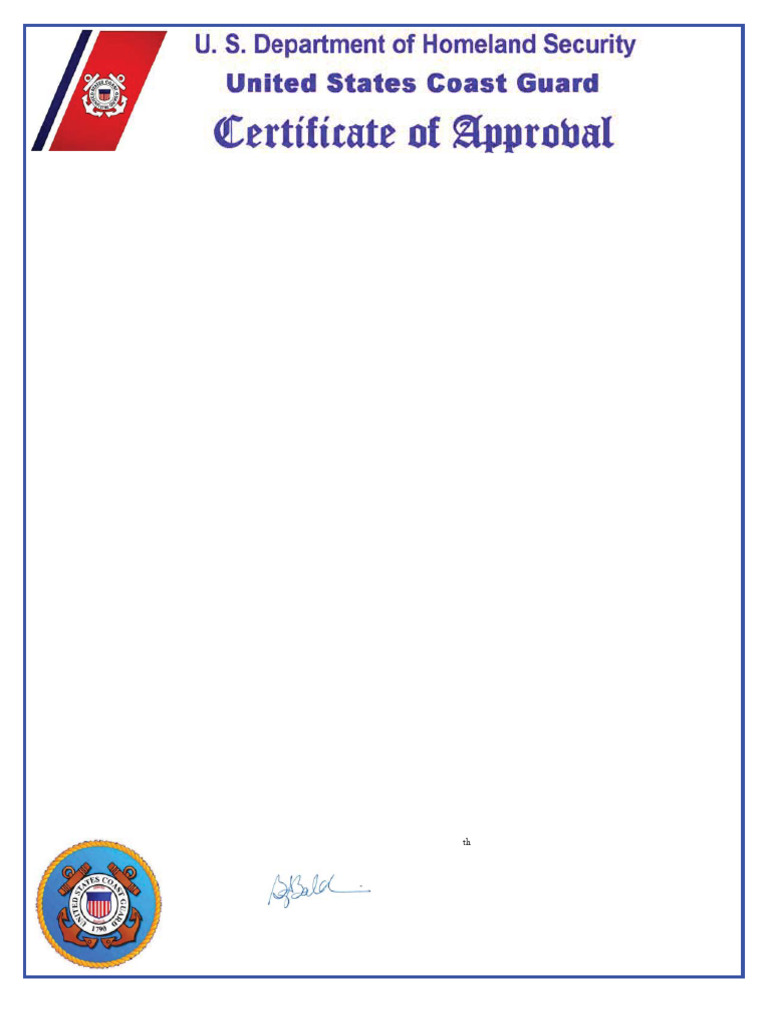 Coast Guard Fire System Approval Details | PDF