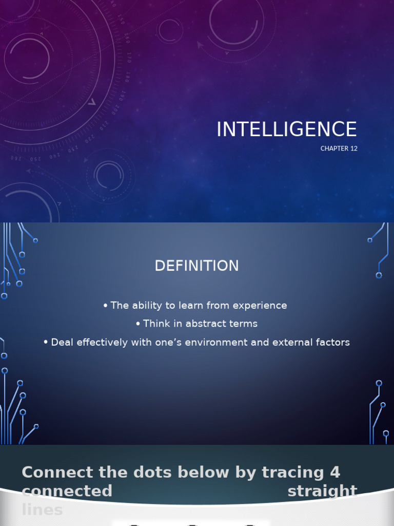 Ch.12.Intelligence.PPT.IR.FL2017 | PDF | Intelligence Quotient | Intelligence