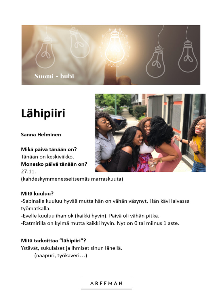 27.11 Sanna LÃ Hipiiri Int Beg2 | PDF