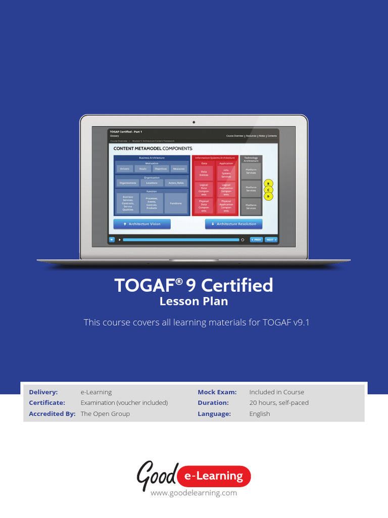 DOC002 TOGAF 9 Certified Lesson Plan v1.0 | PDF | Educational ...