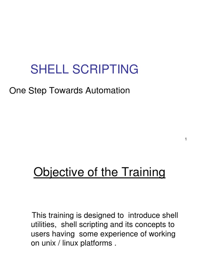 Shell Scripting Pdf Command Line Interface Parameter Computer Programming 8872