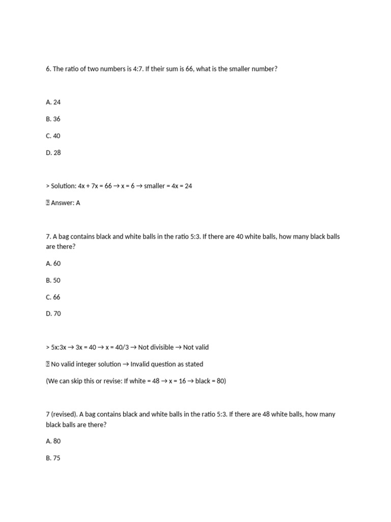 Ratio Problems and Solutions Guide | PDF | Mathematics | Number Theory