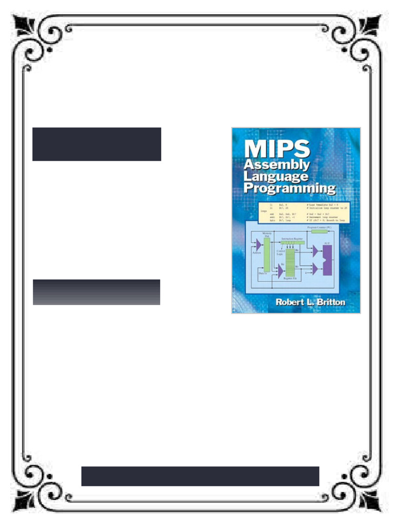 MIPS assembly language programming Robert Britton ebook zero wait 2026 ...
