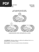 CFETP for Security Forces AFSC 3P0X1 | PDF