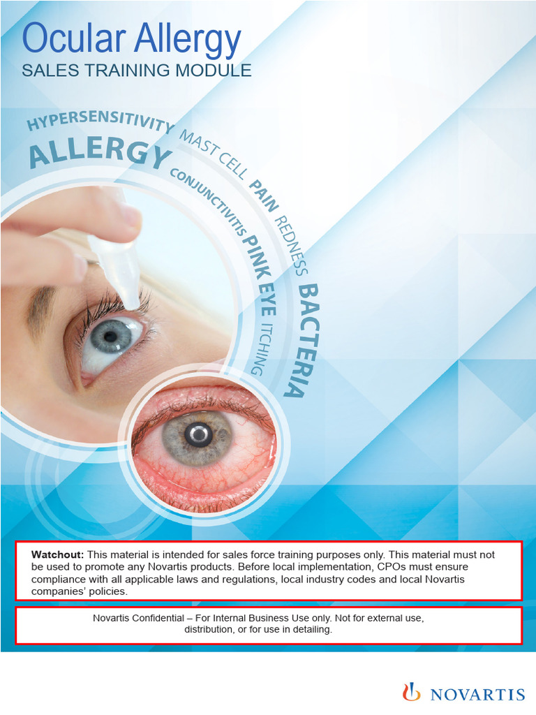 Ocular Allergy Sales Training Module | PDF | Allergy | Allergen