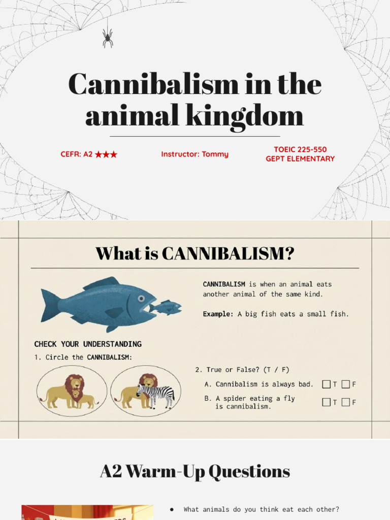 Preview of Cannibalism in The Animal Kingdom | PDF