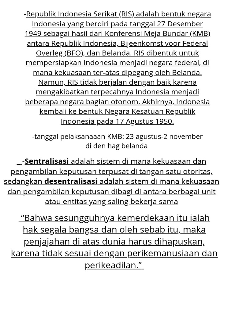 Sejarah Republik Indonesia 1949-1950 | PDF